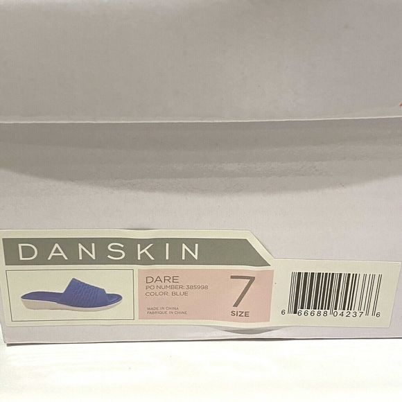Danskin | Shoes | Danskin Dare Sandals Womens 7 Slip On Knit Wedge ...